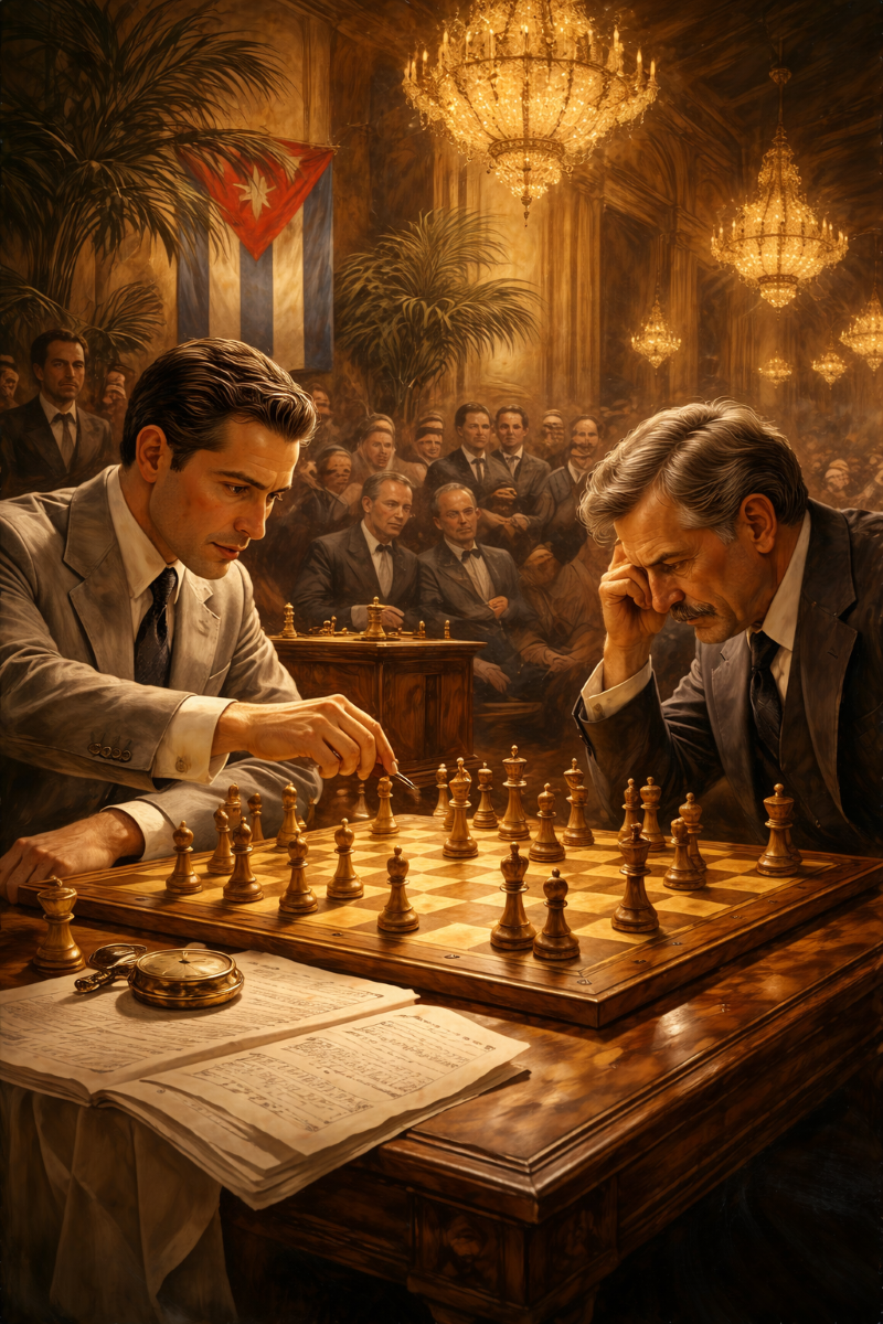 Capablanca vs. Lasker, World Chess Championship 1921 — CHECKMAT